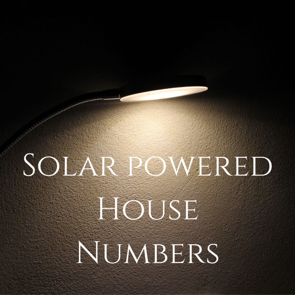 Solar Powered House Numbers – toongabbie.vic.au