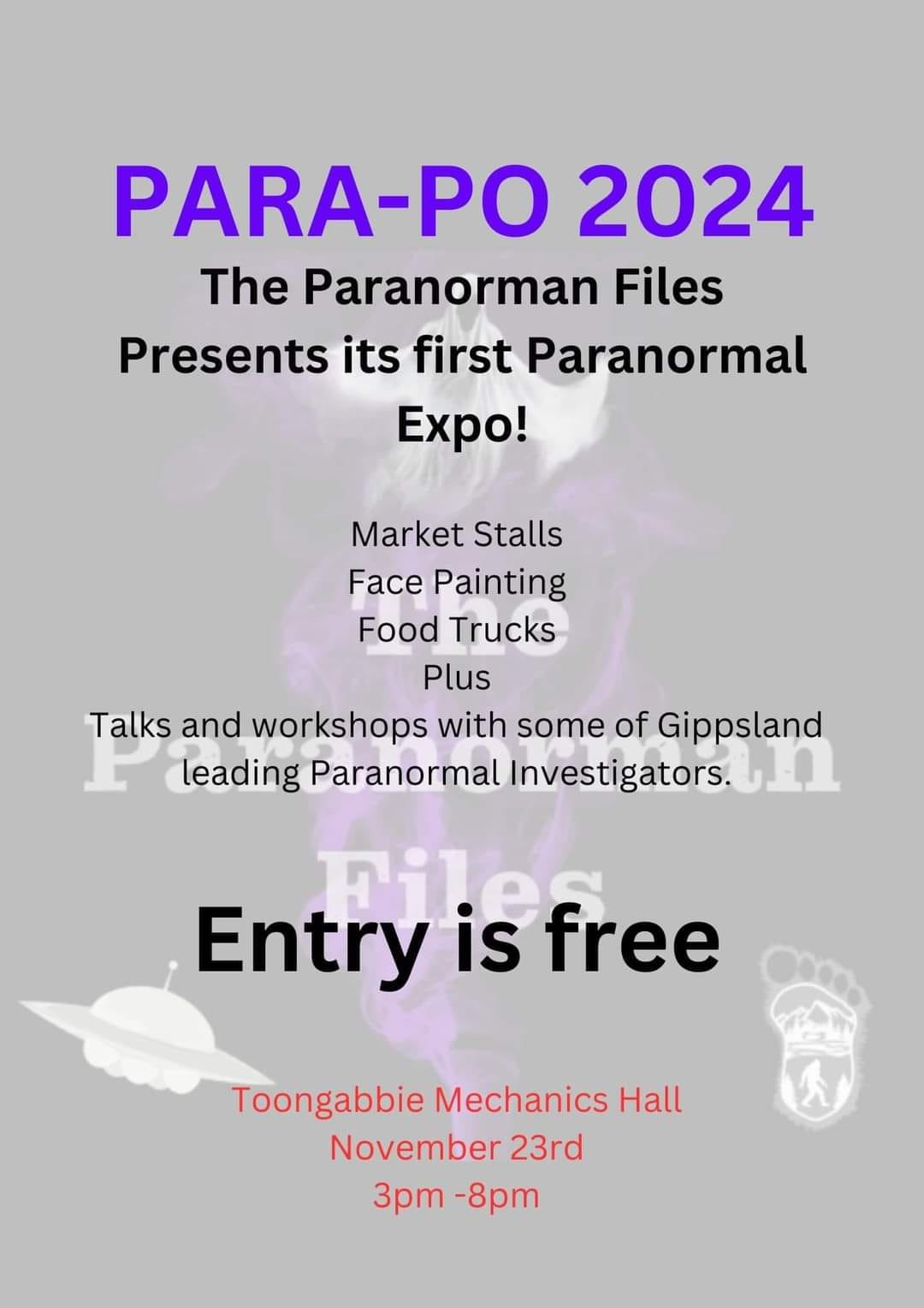 POSTPONED Paranormal Expo 2024 – toongabbie.vic.au